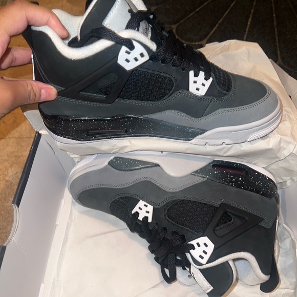Jordan | Shoes | Jordan 4s Retroblack Grey And Whitenever Been Worn And ...